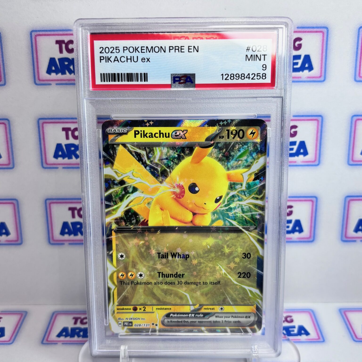 PSA 9 Pikachu EX 028/131 - Scarlet & Violet Prismatic Evolutions